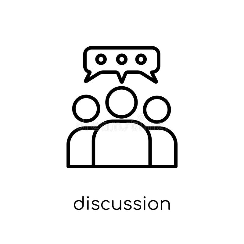 Discussion Icon from Collection. Stock Vector - Illustration of ...