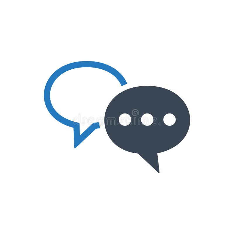 Discussion icon stock vector. Illustration of speech - 184250237