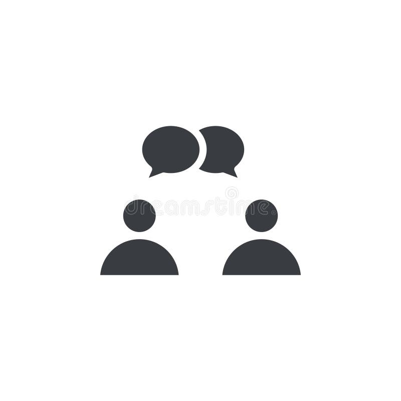 Discussion Icon Simple Vector Symbol Stock Vector - Illustration of ...