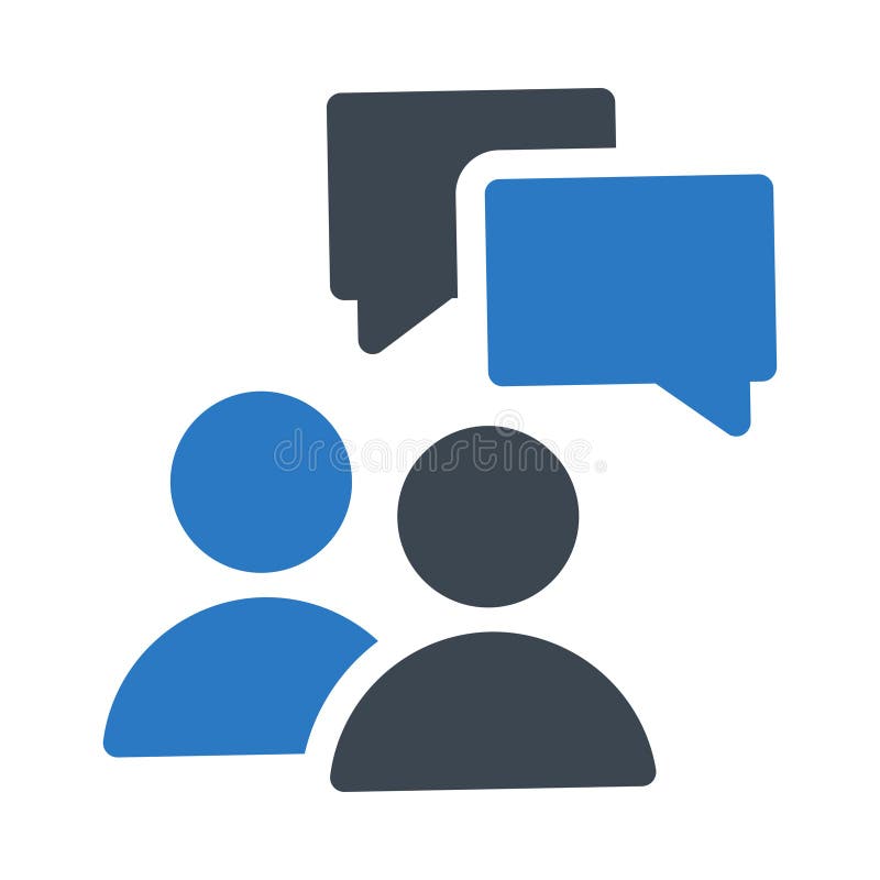 Discussion Vector Glyph Color Icon Stock Vector - Illustration of icon ...