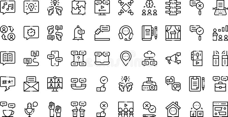 Discussion Icons High-Quality Vector Icons Collection with Editable ...