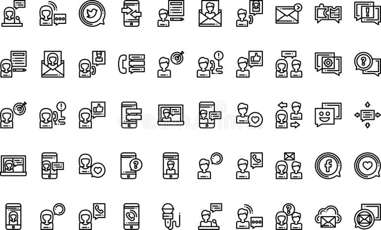 Discussion Icons High-Quality Vector Icons Collection with Editable ...