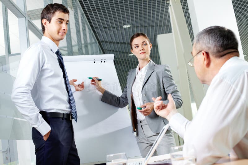 Moment of discussion stock image. Image of collaboration - 17572377