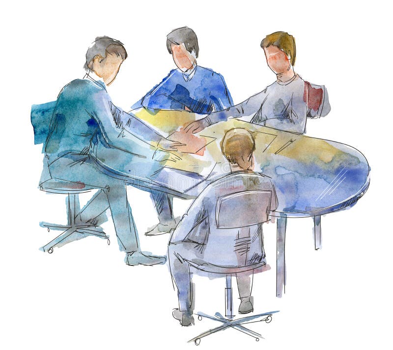 Negotiating Table Stock Illustrations – 238 Negotiating Table Stock ...