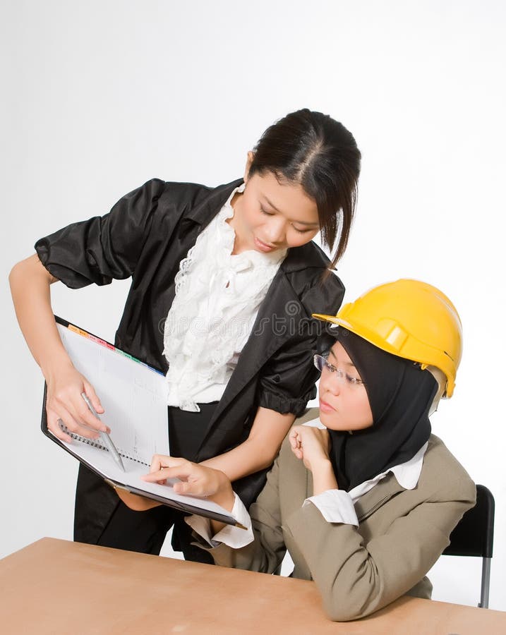 Discussion on progress stock image. Image of casual, lady - 13498377