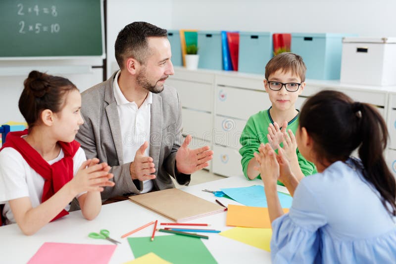 Discussion by table stock image. Image of paper, people - 110144469