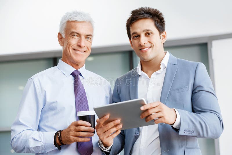 Discussion and Technology Give Way To Solution Stock Photo - Image of ...