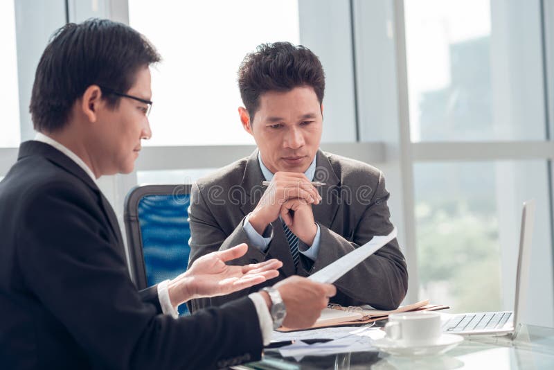 Serious businessmen stock image. Image of career, looking - 49013805