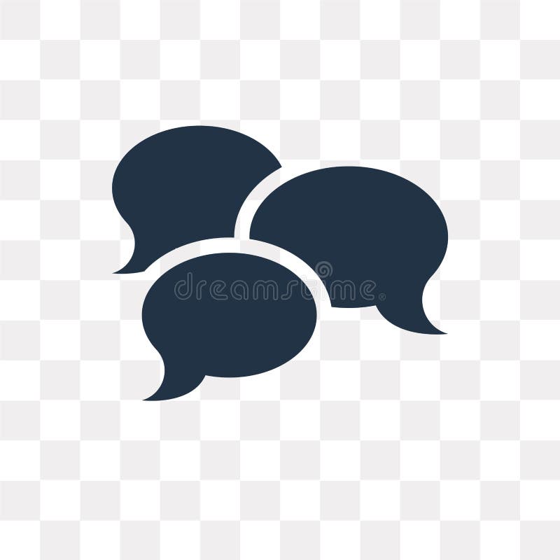 Discussion Vector Icon Isolated on Transparent Background, Discussion ...