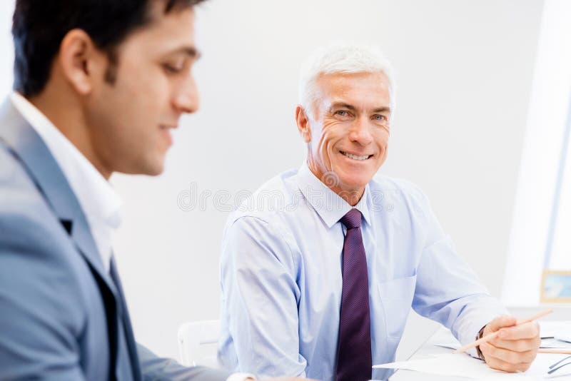 Discussion is the Way To Solution Stock Image - Image of laptop, office ...