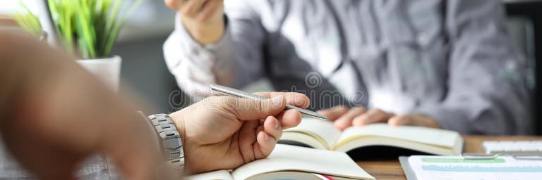 Discussion and Work on Project Implementation. Stock Photo - Image of ...