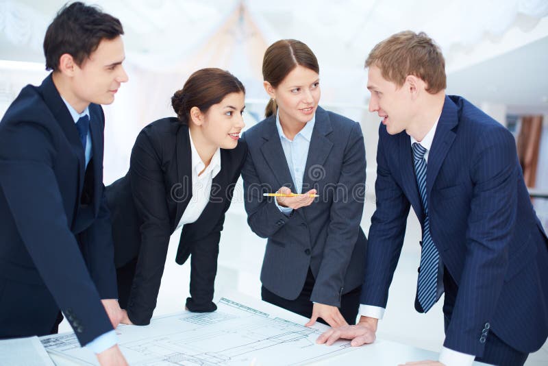 Discussione fotografia stock. Immagine di imprenditore - 31600090