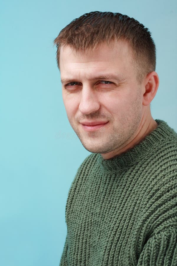 Man with a Scornful Disdainful Disrespectful Look. Portrait of a Young ...