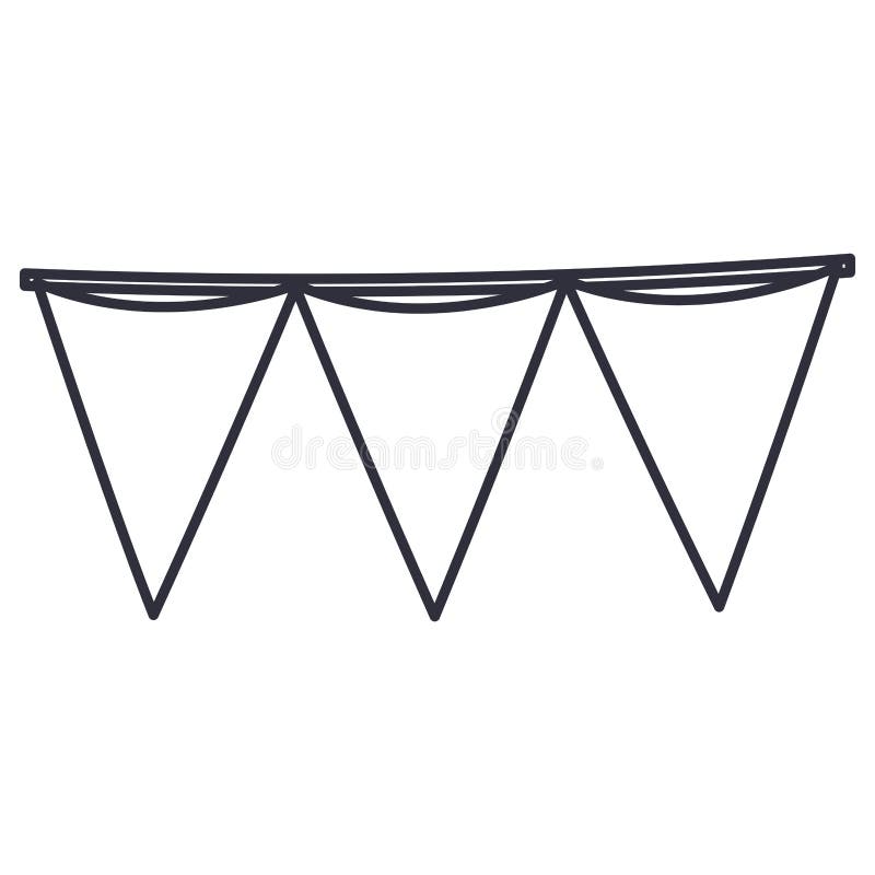 Diseño Aislado Del Banderín Ilustración del Vector - Ilustración de ...