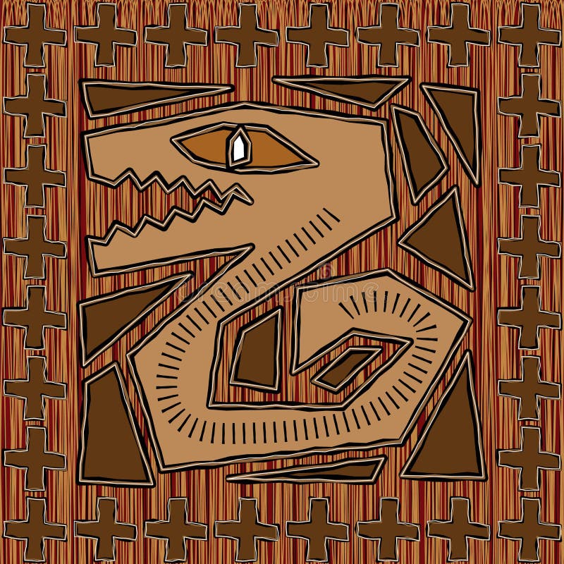 Diseño azteca ilustración del vector. Ilustración de maya - 10284559