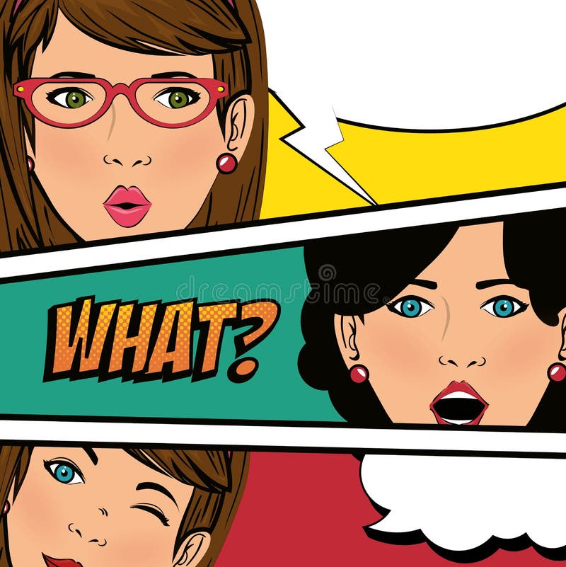 Diseño cómico del arte pop stock de ilustración. Ilustración de ...