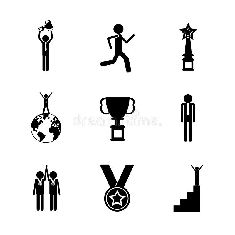 Diseño Competitivo Del Icono Ilustración del Vector - Ilustración de ...