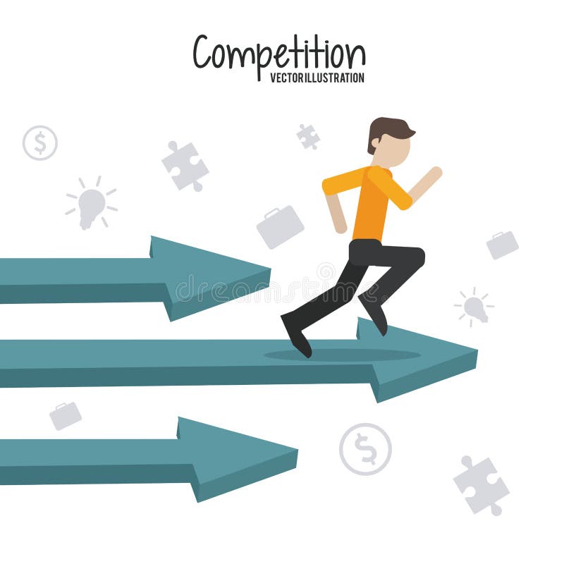 Diseño Competitivo Del Icono Ilustración del Vector - Ilustración de ...