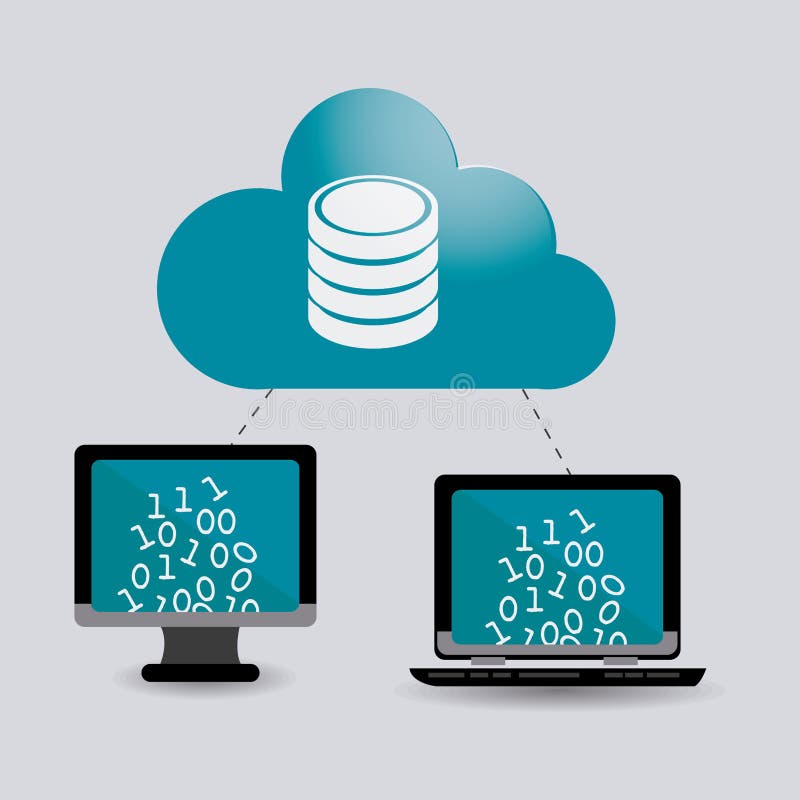 Diseño De Base De Datos, Ejemplo Del Vector Ilustración del Vector ...