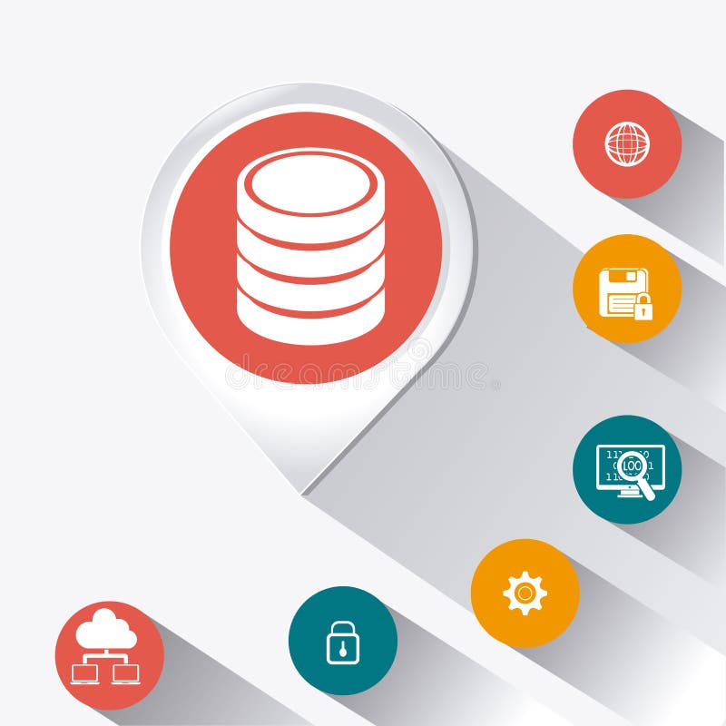 Diseño De Base De Datos, Ejemplo Del Vector Ilustración del Vector ...