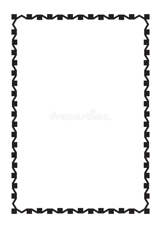 Diseño De Borde De Página Vectorial A4 Stock de ilustración ...