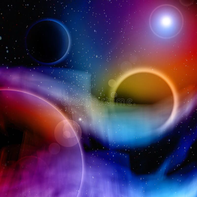 Espacio abstracto ilustración del vector. Ilustración de interminable ...