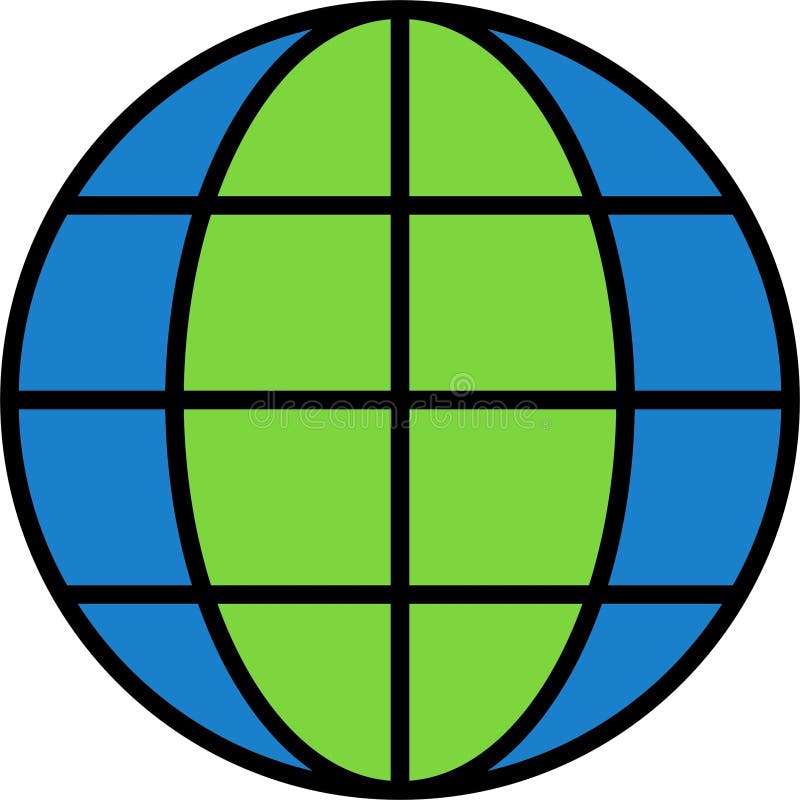 Diseño De Icono De Vector Global Ilustración del Vector - Ilustración ...