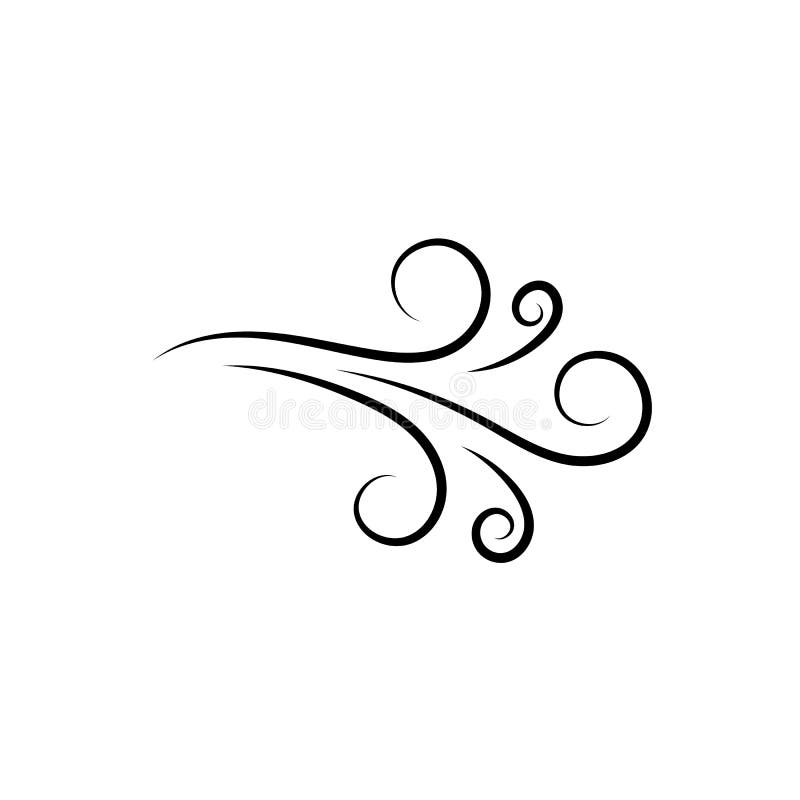 Diseño De Ilustración De Vector De Icono De Viento. Ilustración del ...
