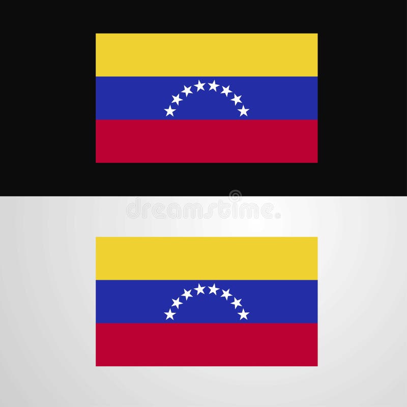 Diseño De La Bandera De La Bandera De Venezuela Ilustración del Vector ...