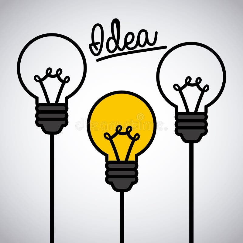Diseño de la gran idea stock de ilustración. Ilustración de creatividad ...