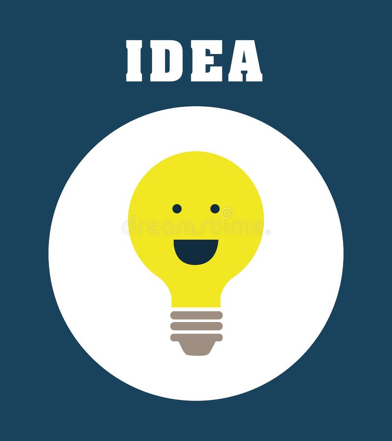 Diseño de la gran idea stock de ilustración. Ilustración de pensamiento ...