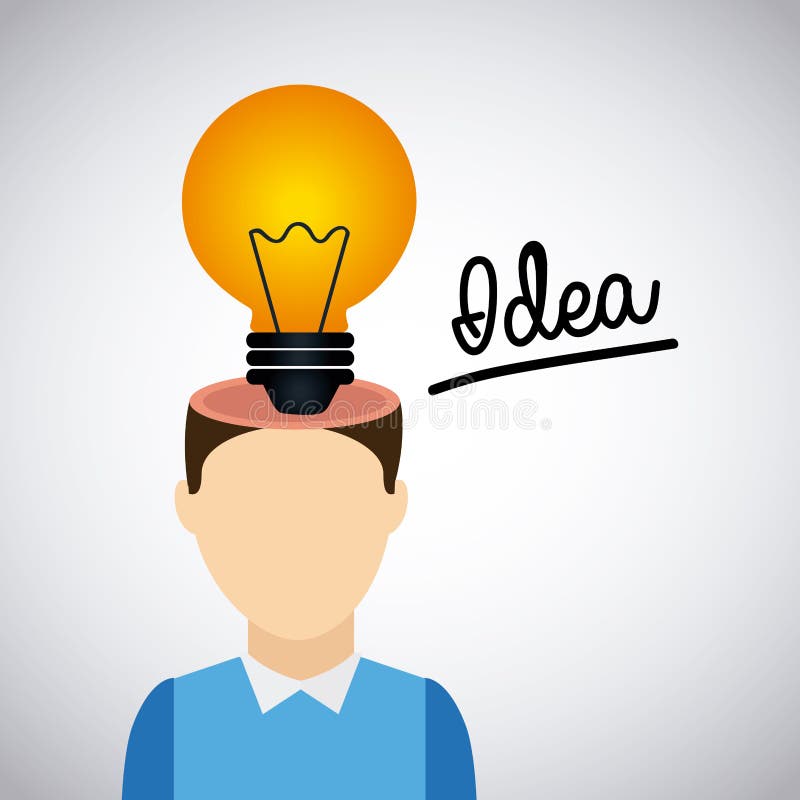 Diseño de la gran idea stock de ilustración. Ilustración de ...
