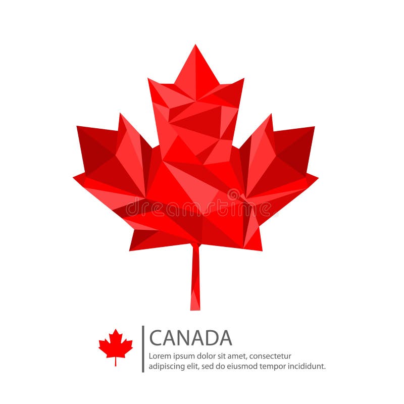 Diseño De La Hoja De Arce De Canadá Ilustración del Vector ...