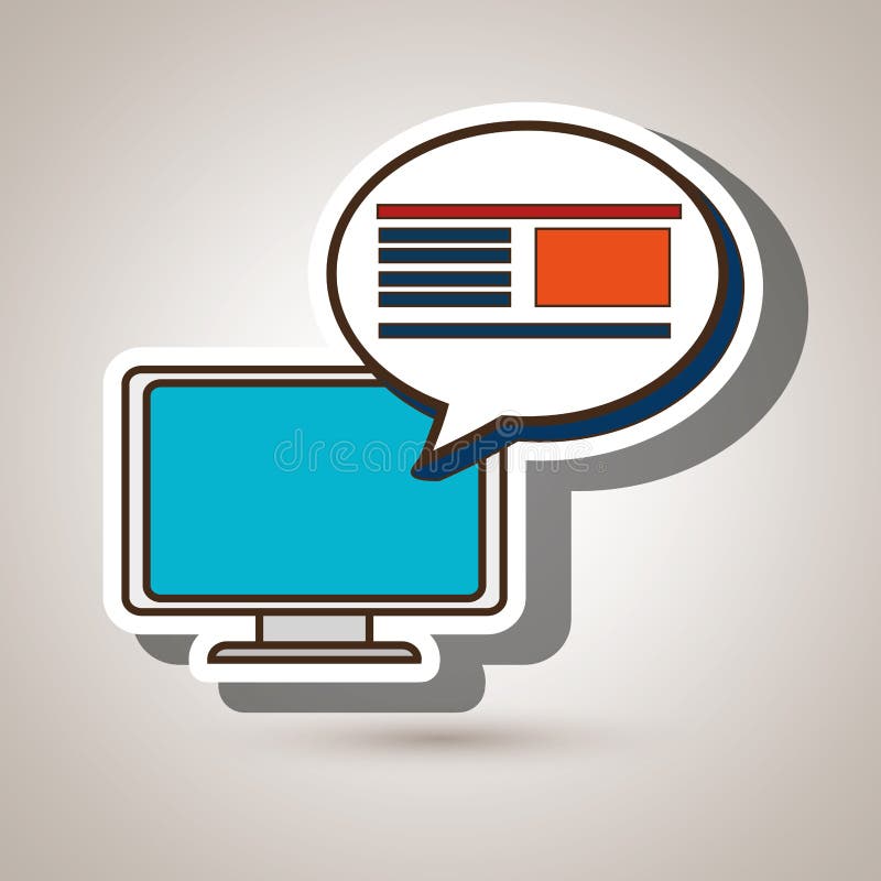 Diseño de la informática stock de ilustración. Ilustración de icono ...