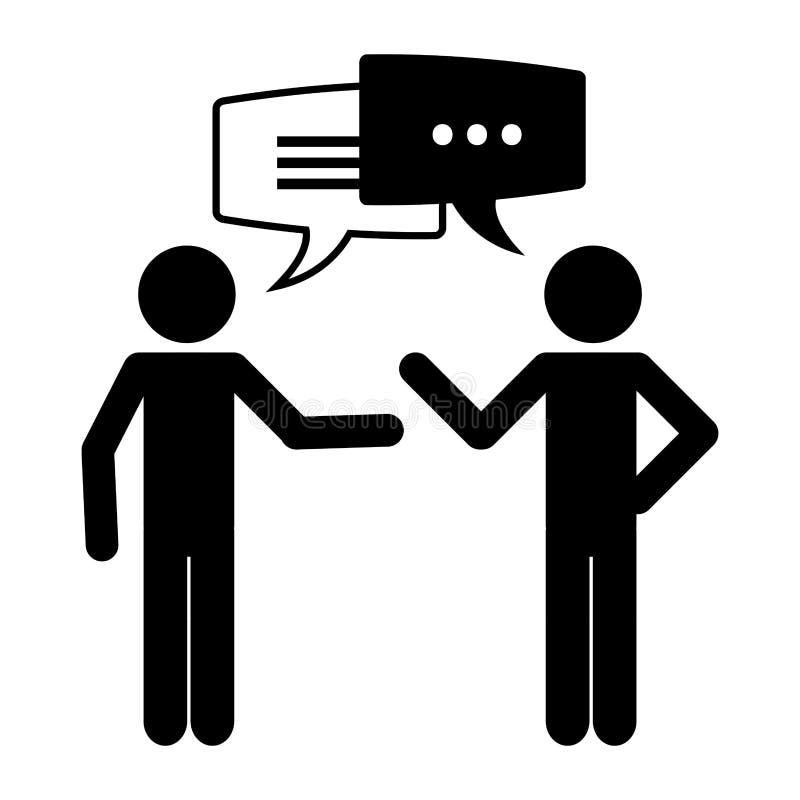 Diseño De Los Iconos De La Conversación Ilustración del Vector ...