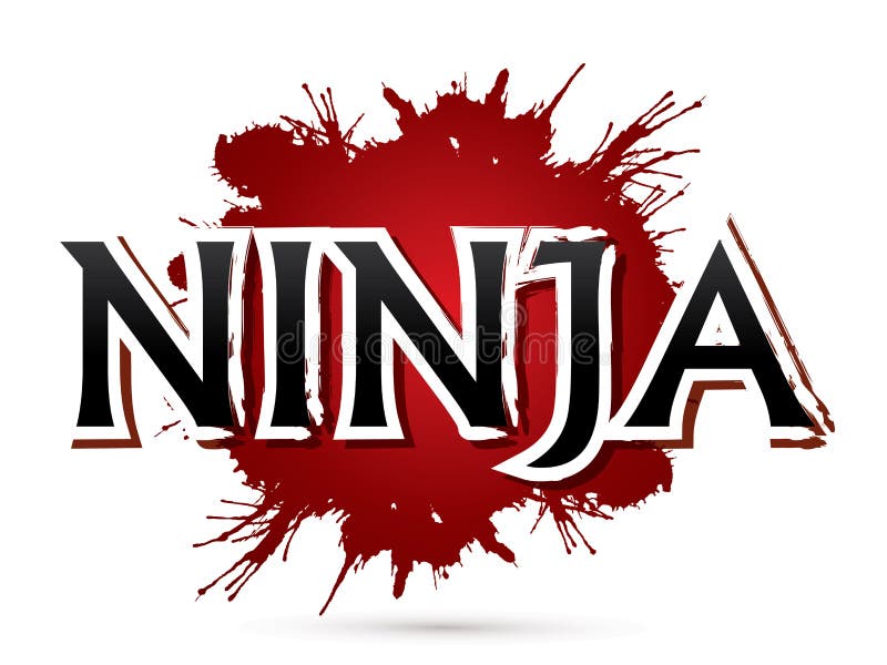 Diseño de Ninja Font ilustración del vector. Ilustración de freestyle ...