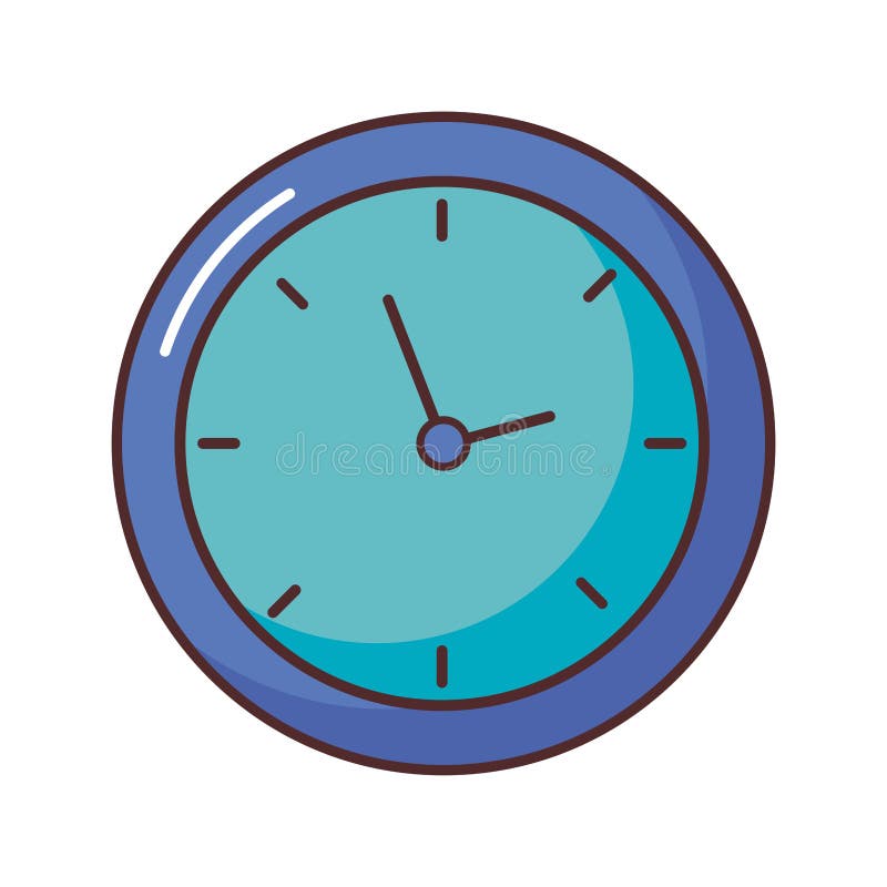 Diseño de reloj azul ilustración del vector. Ilustración de contador ...
