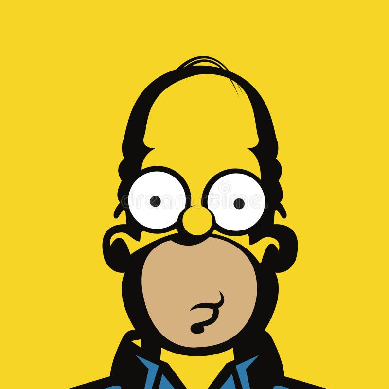 Diseño De Simpson Para Camiseta Foto de archivo editorial - Ilustración ...