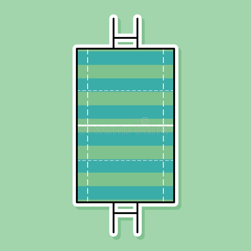 Diseño De Vector De Campo De Rugby Ilustración del Vector - Ilustración ...