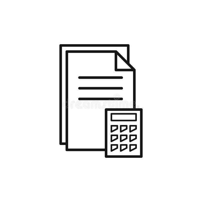 Diseño De Vector Plano De Icono De Contabilidad Ilustración del Vector ...