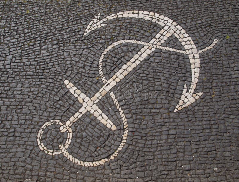 Diseño del ancla foto de archivo. Imagen de isla, pavimento - 24641712