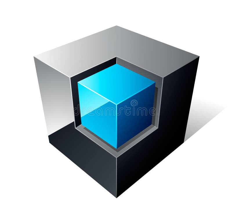 Diseño del cubo 3d ilustración del vector. Ilustración de negocios ...