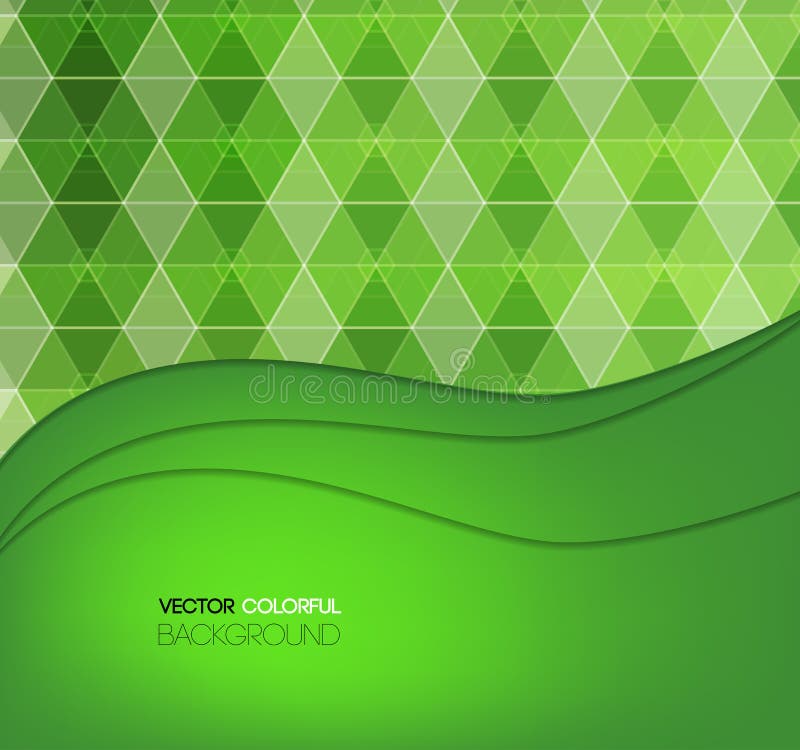 Diseño Del Fondo, Contexto Verde Abstracto Ilustración del Vector ...