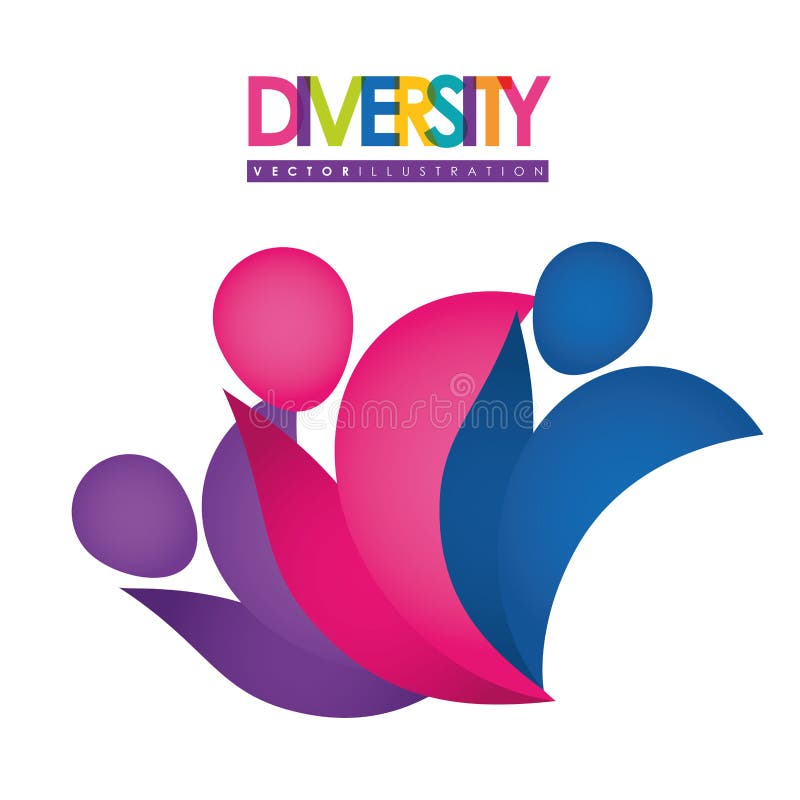 Diseño Del Icono De La Diversidad Ilustración del Vector - Ilustración ...