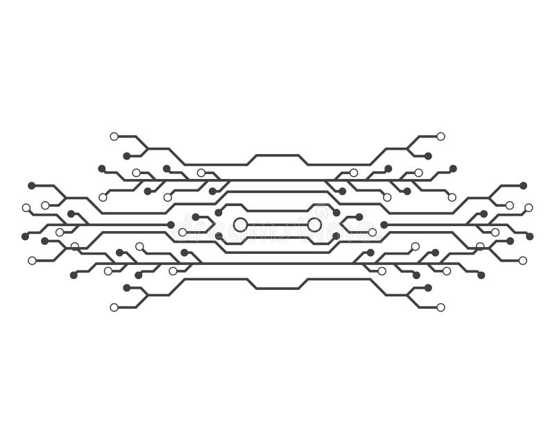 Diseño Del Icono Del Ejemplo Del Vector Del Circuito Ilustración del ...