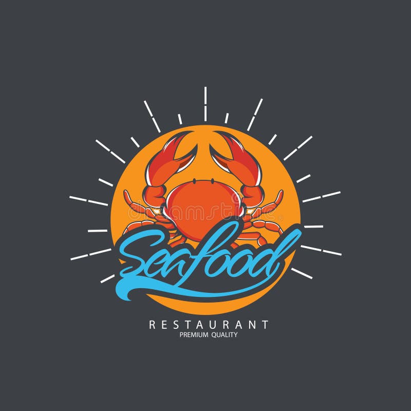 Diseño Del Logotipo De Los Mariscos Ilustración del Vector ...