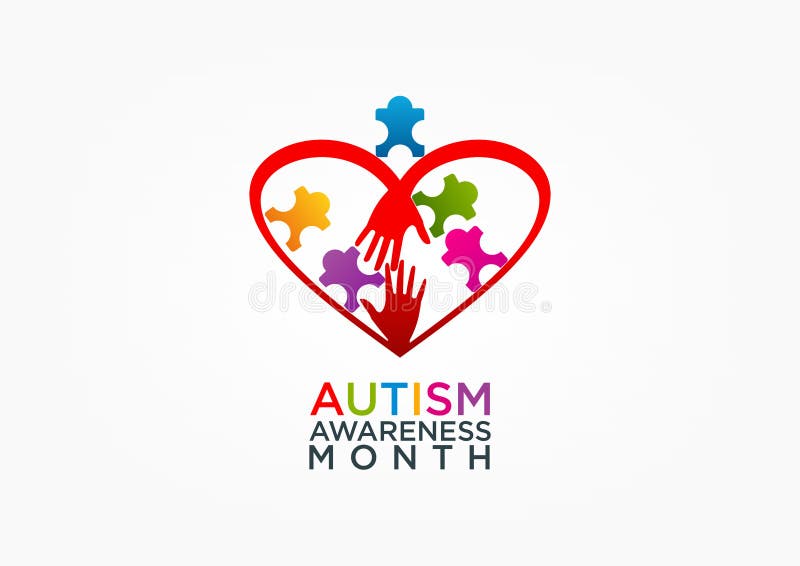 Diseño Del Logotipo Del Autismo Ilustración del Vector - Ilustración de ...