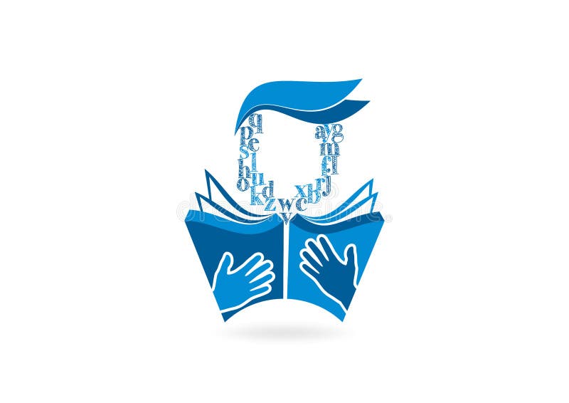 Reserve El Logotipo Del Lector, Icono De La Educación, Symbo Del ...