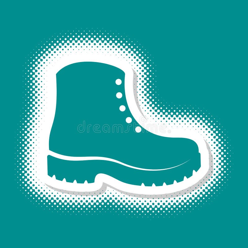 Diseño Del Logotipo Del Icono De Las Botas Del Vector Ilustración del ...