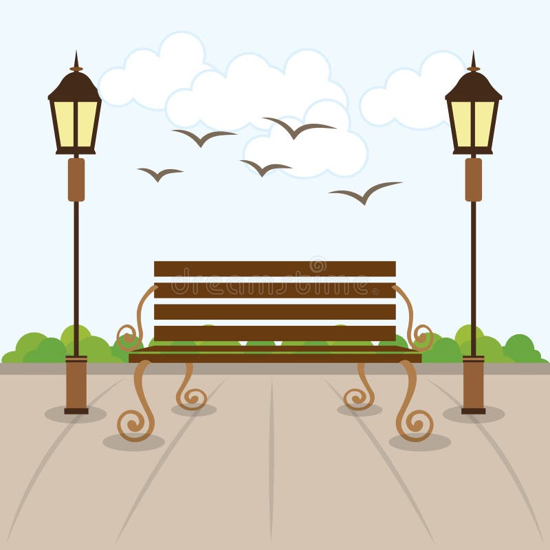 Diseño Del Parque, Ejemplo Del Vector Ilustración del Vector ...